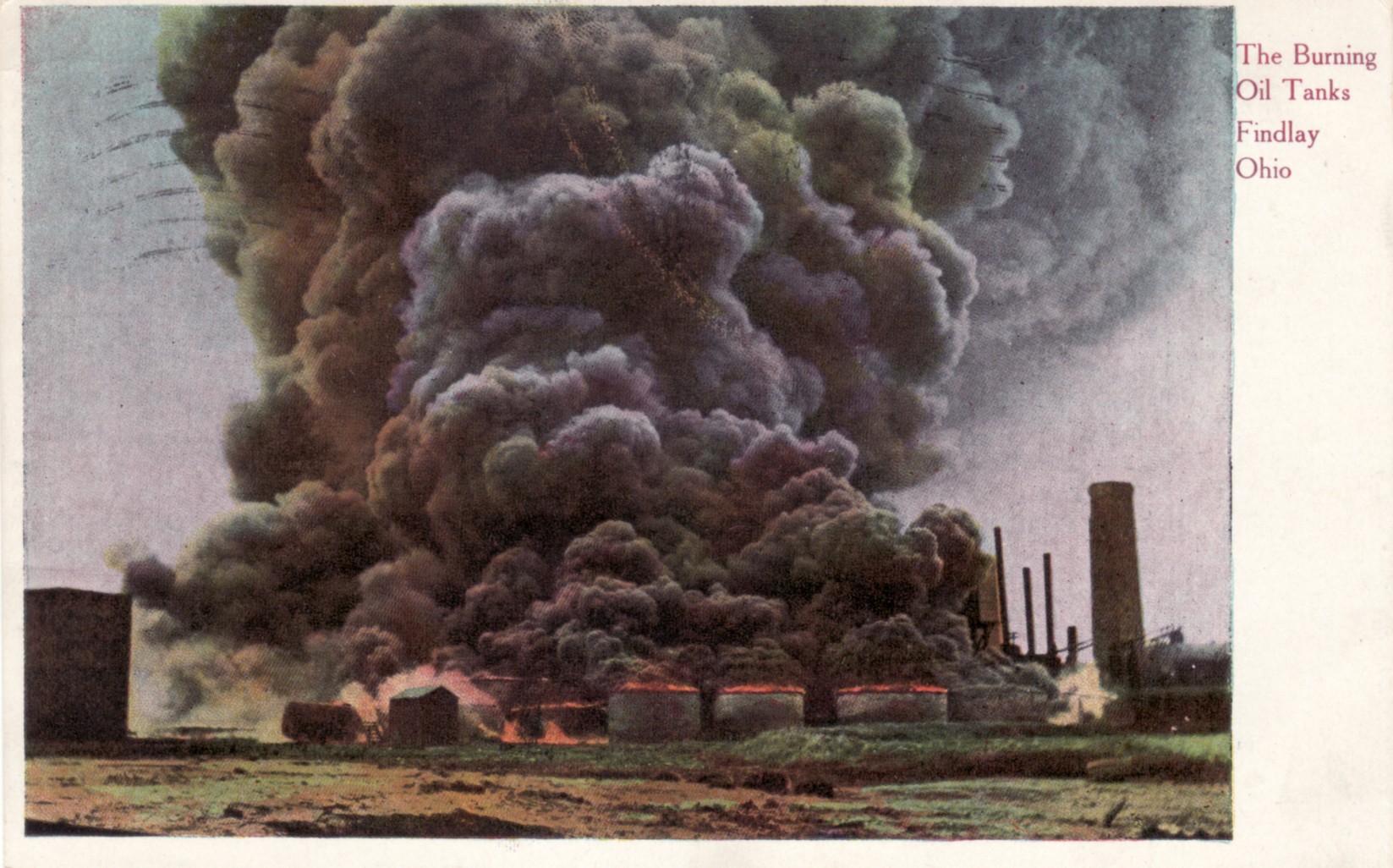 Fire at the National oil refinery – Findlay, Ohio – Petroleum History